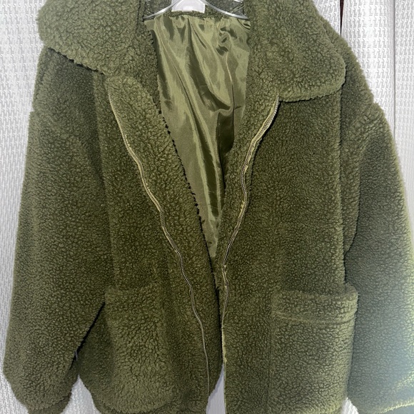 I.AM.GIA | Jackets & Coats | Iamgia Green Teddy Jacket | Poshmark